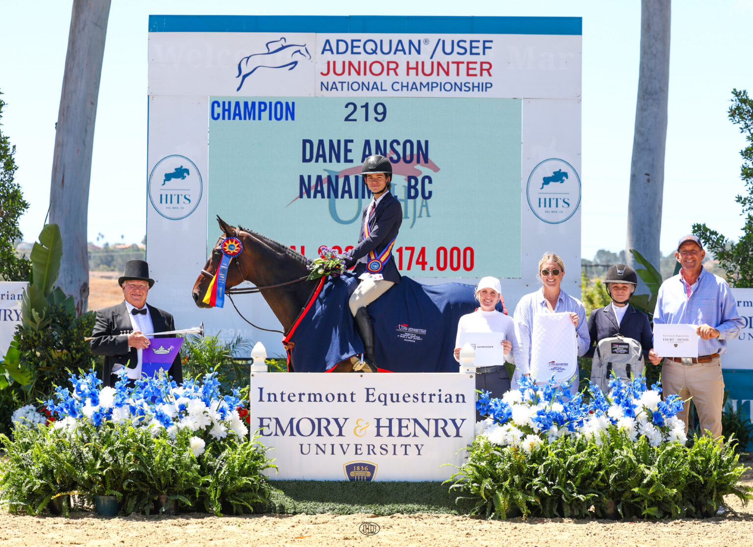 Dane Anson and Celestino Shine in the 2025 USHJA Gladstone Equitation ...